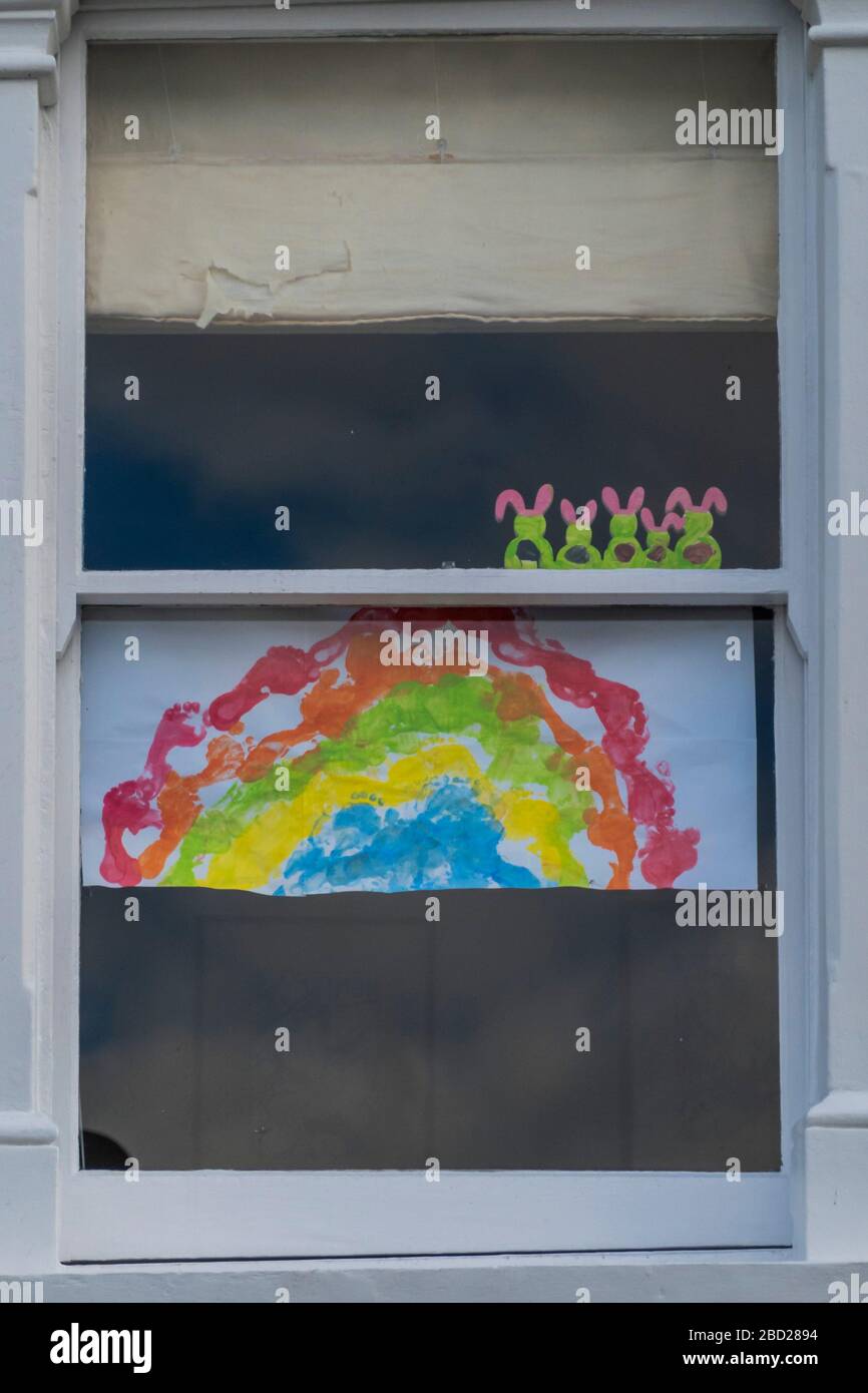 Nhs rainbow drawing drawings hi-res stock photography and images - Alamy