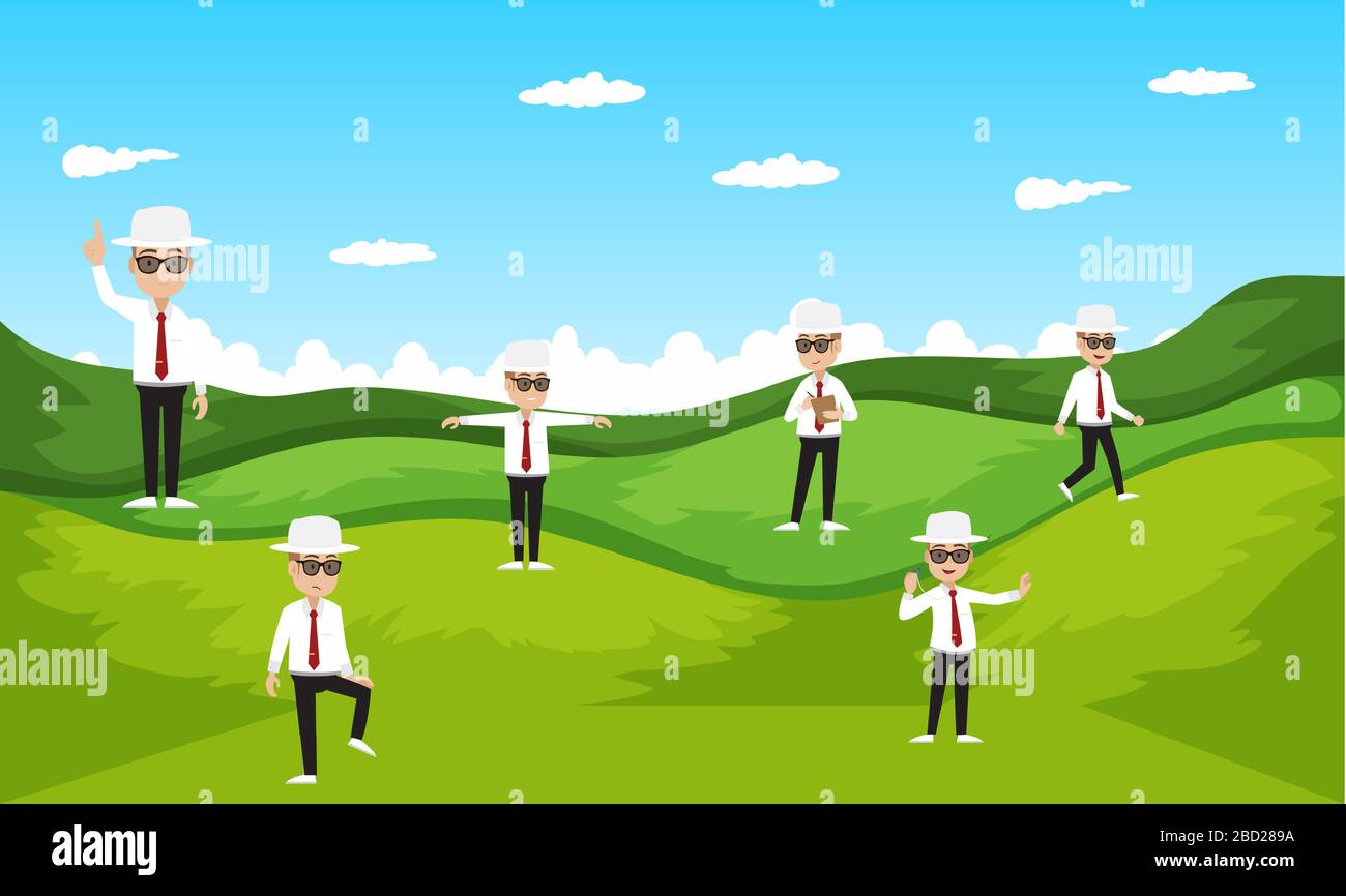 different signs of cricket shown by game umpire Stock Vector Image ...