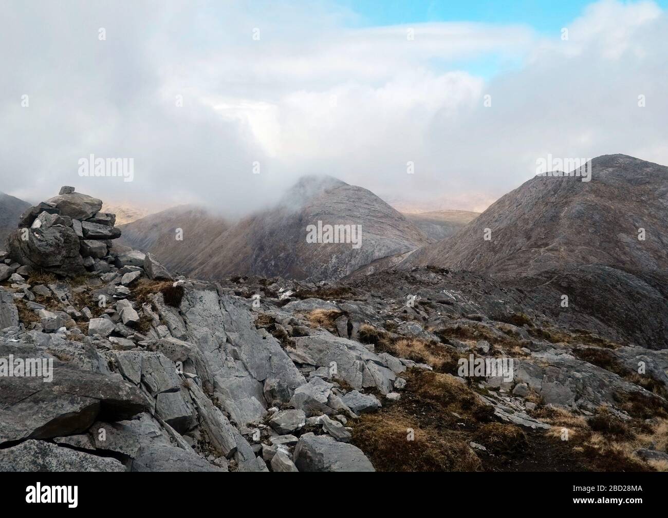Twelve Bens of Connemara,Connemara National Park, County Galway ...