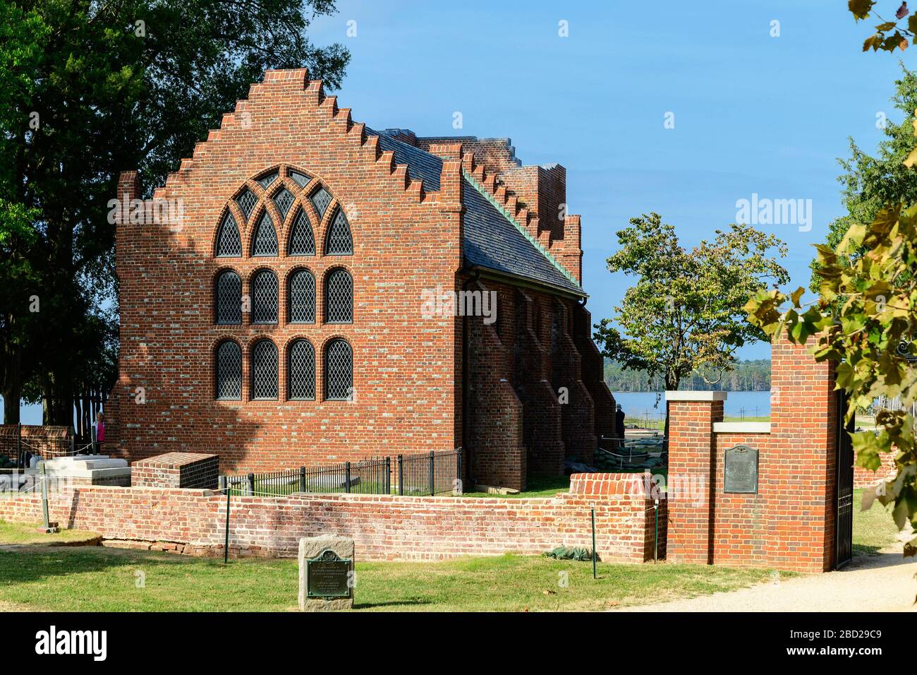 Historic Jamestowne church Stock Photo - Alamy