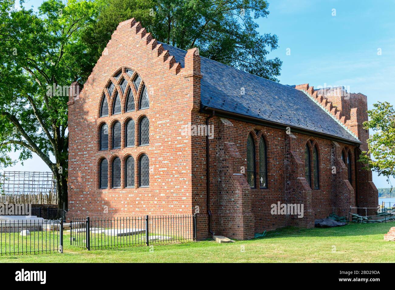 Historic Jamestowne church Stock Photo - Alamy