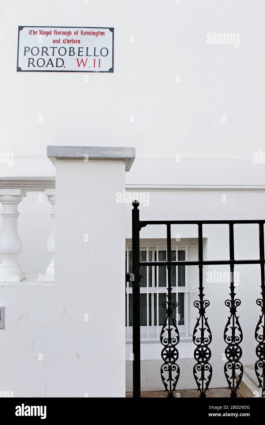 Notting Hill House Black And White High Resolution Stock Photography ...