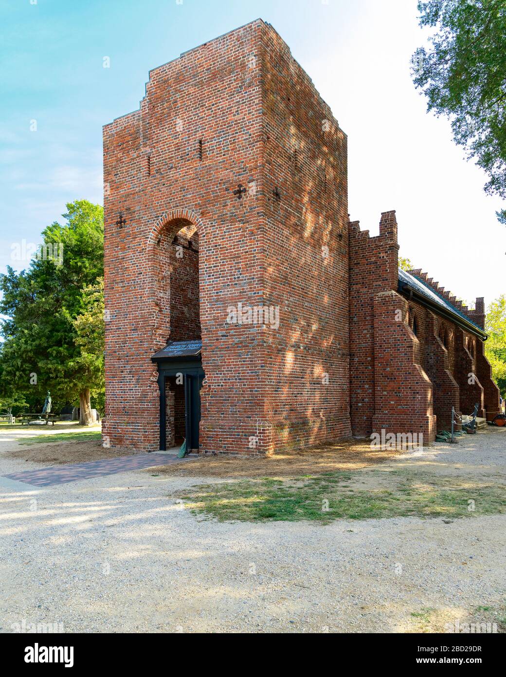 Historic Jamestowne church Stock Photo - Alamy