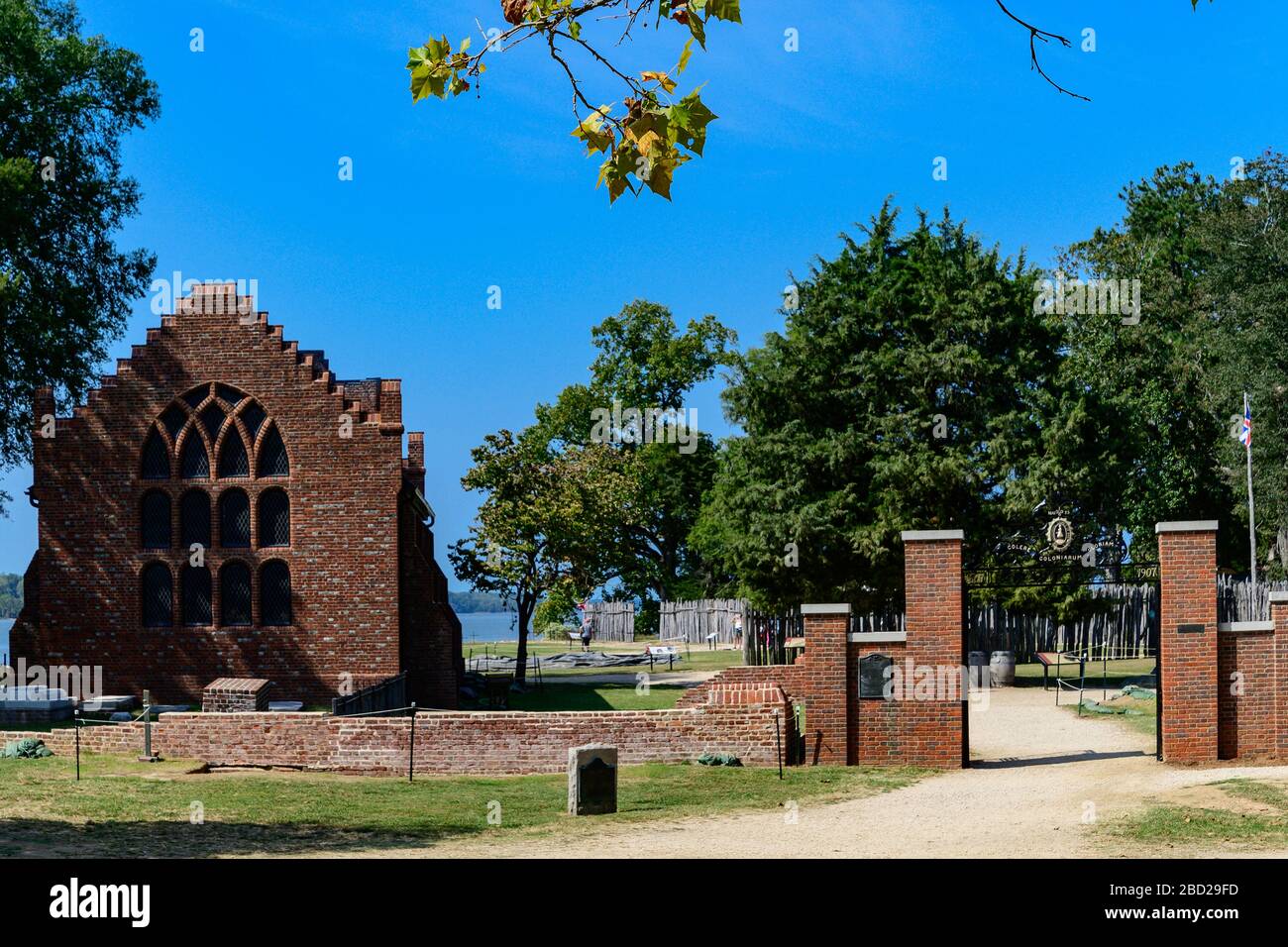 Historic Jamestowne church Stock Photo - Alamy