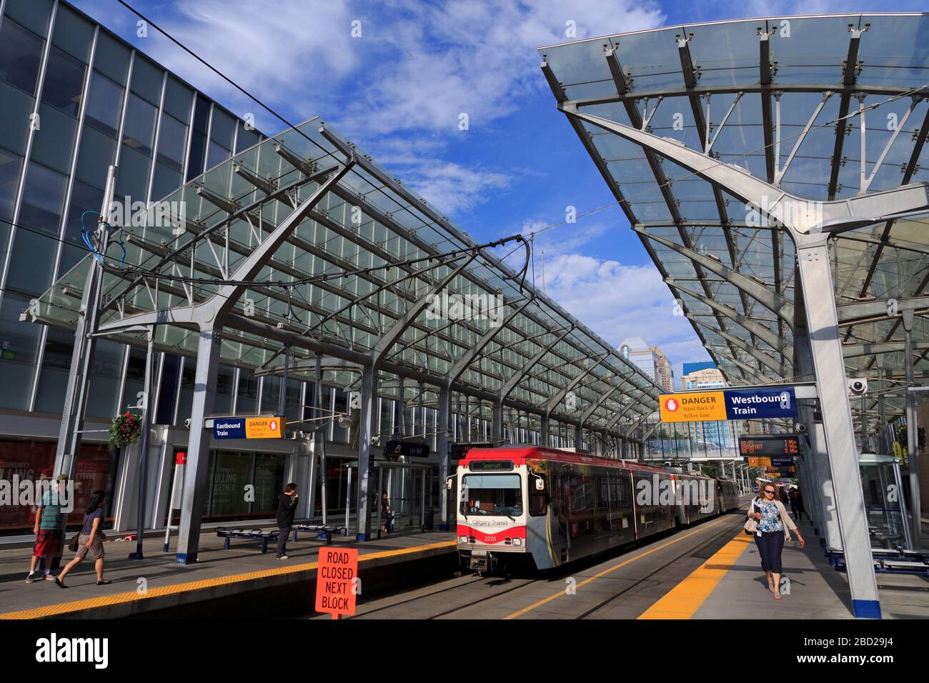 7th Avenue Light Rail Station, Calgary, Alberta, Canada Stock Photo - Alamy