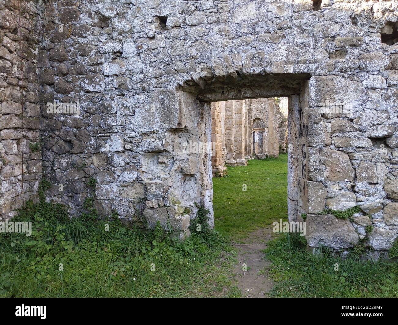 16th century Building by architect Bramante in Genazzano, Lazio, Italy ...
