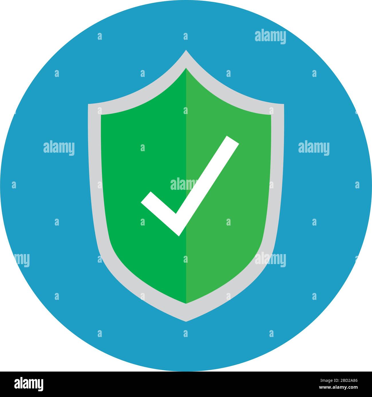 Check mark inside shield vector design Stock Vector Image & Art - Alamy