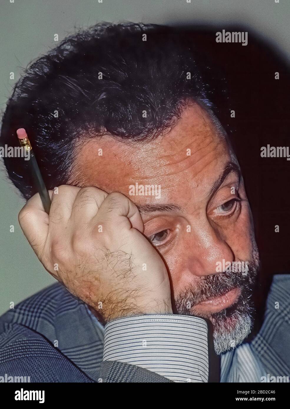 Washington DC. USA, October 18, 1983Billy Joel answers questions during ...