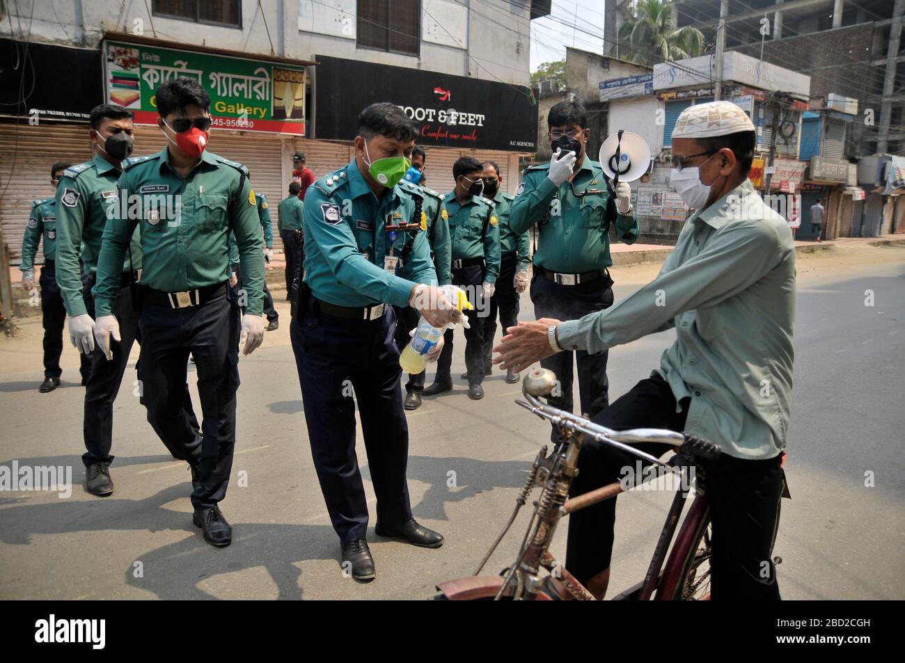 March 26, 2020 Sylhet, Bangladesh: Sylhet Metropolitan Police rising ...