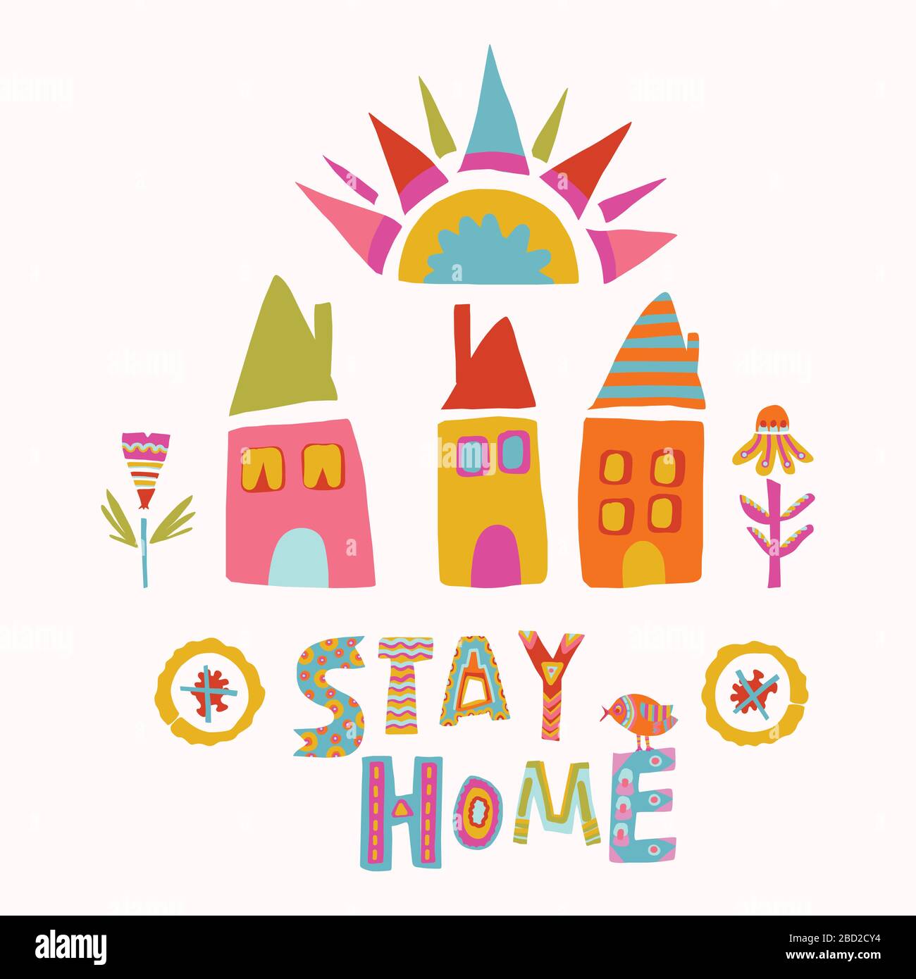 Stay home coronavirus motivational poster. Social media fight covid 19 ...