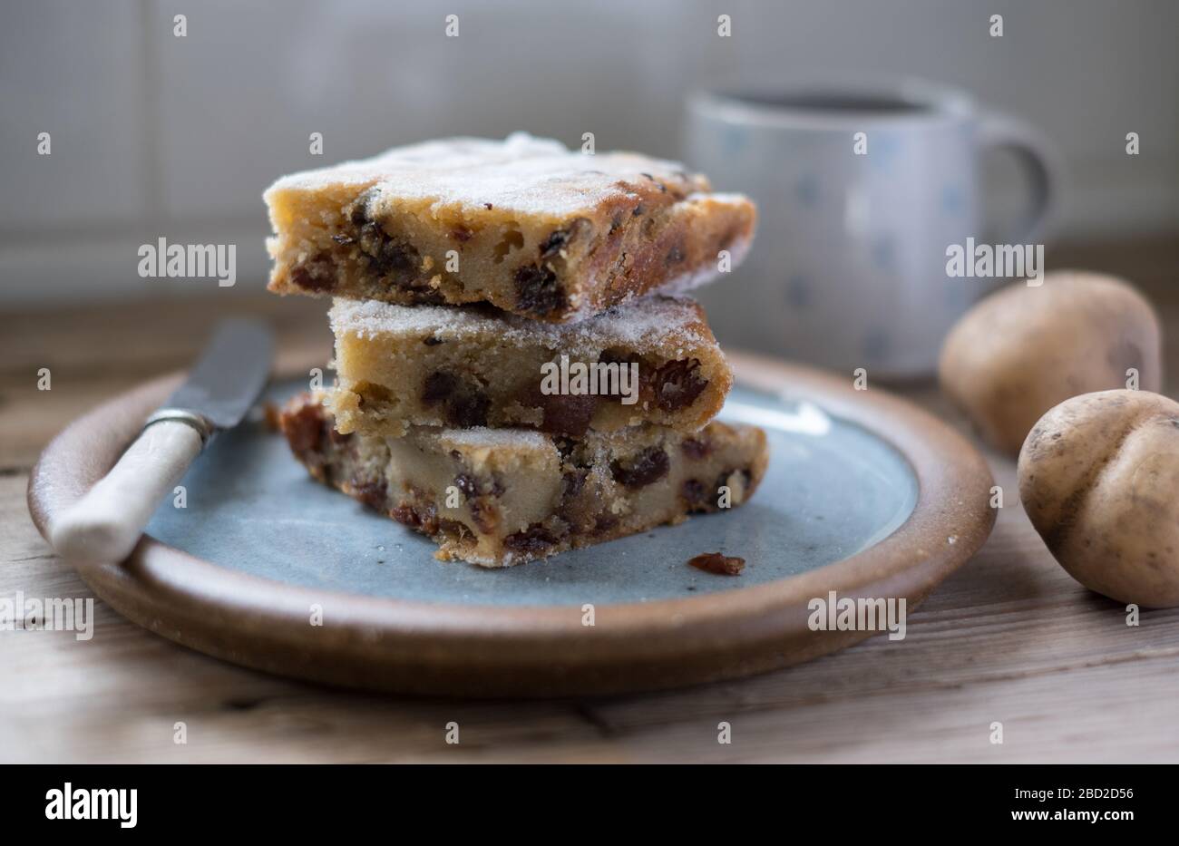 Scillonian tattie cake, baked by Zoe Dan on Bryher, Isles of Scilly ...