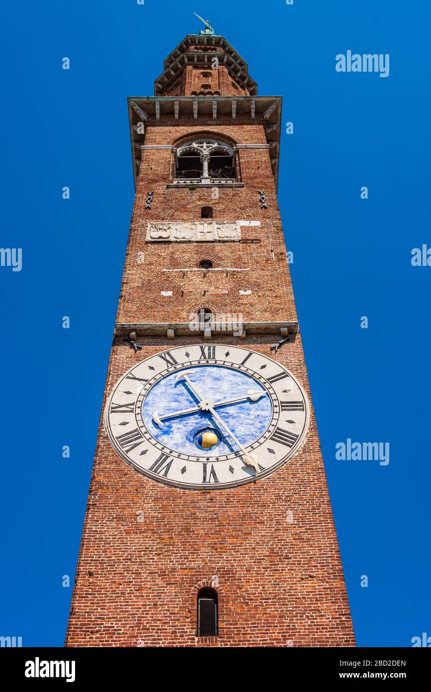 Clock tower of the Basilica Palladiana, a Renaissance building (an ...