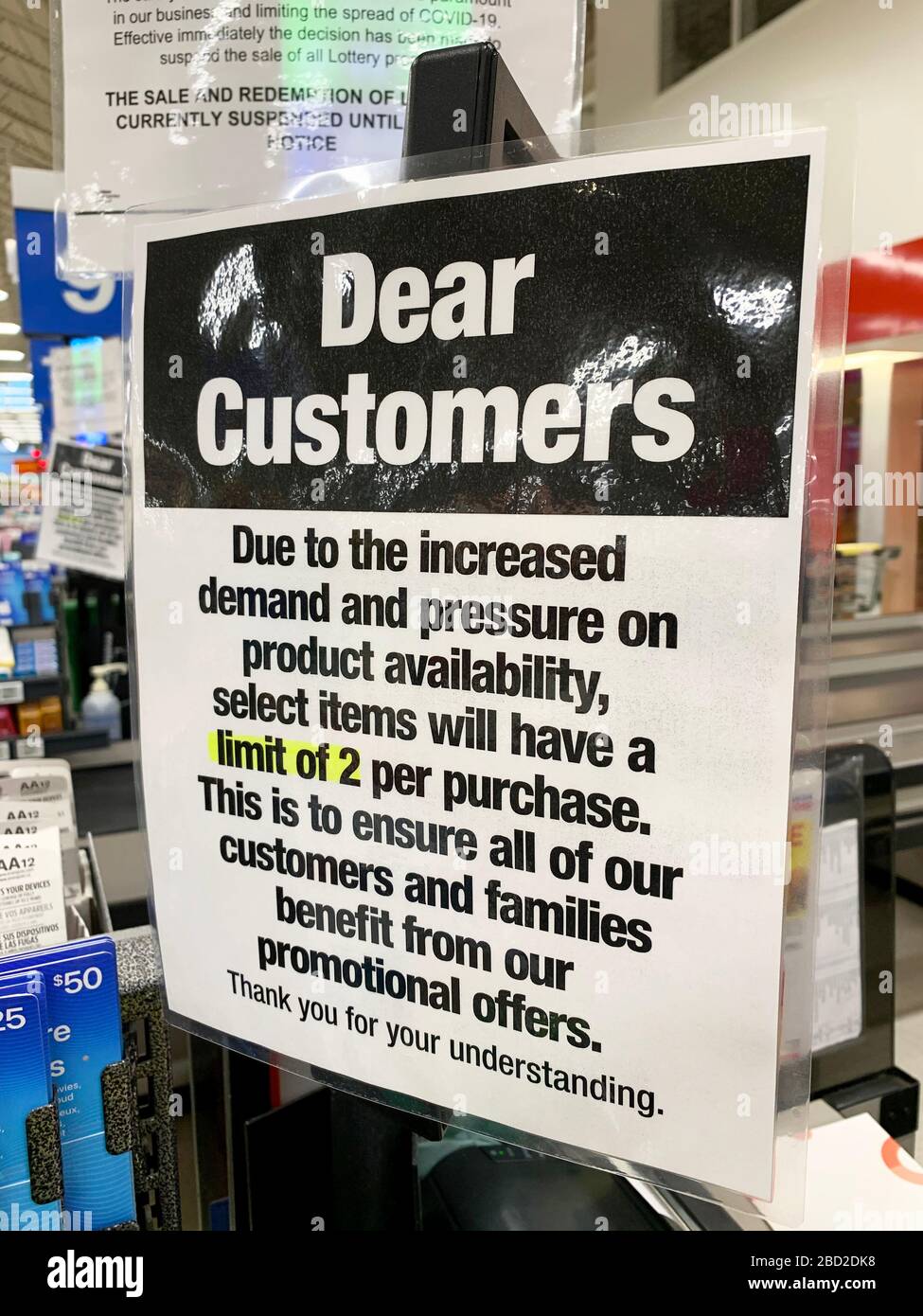 Limit 2 each purchase hi-res stock photography and images - Alamy