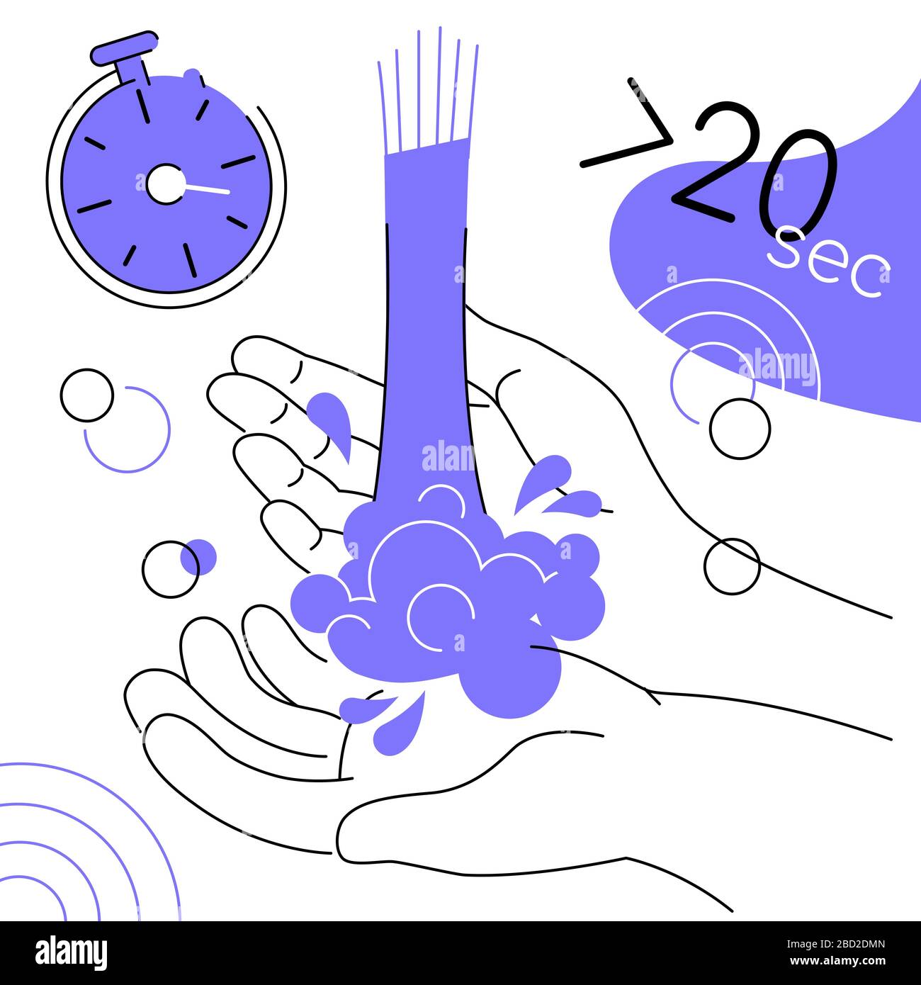 Personal hygiene advice - flat design style illustration Stock Vector ...