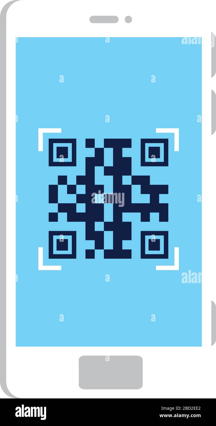 qr code inside smartphone vector design Stock Vector Image & Art - Alamy