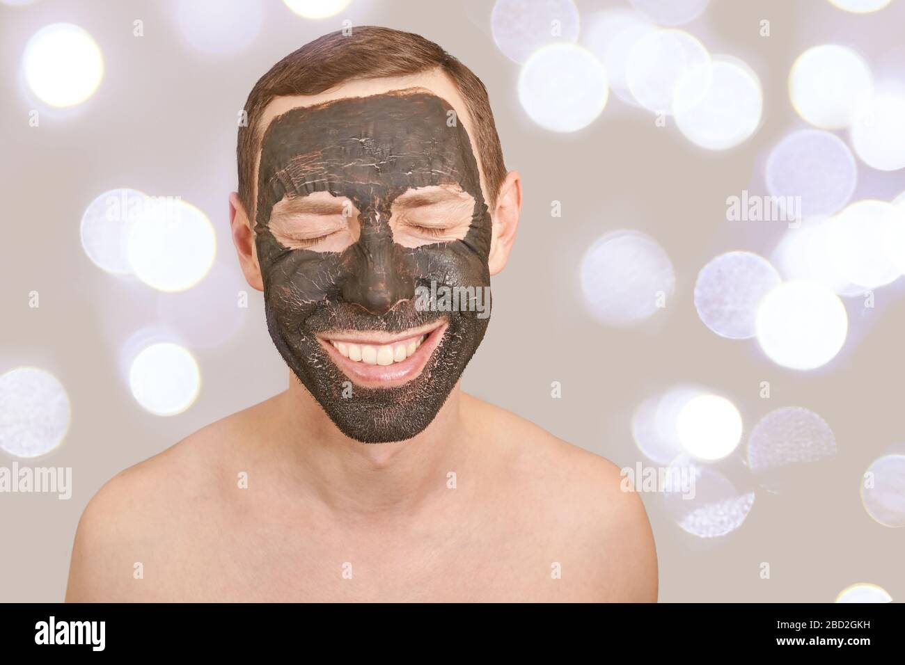 Black clay mask hi-res stock photography and images - Alamy