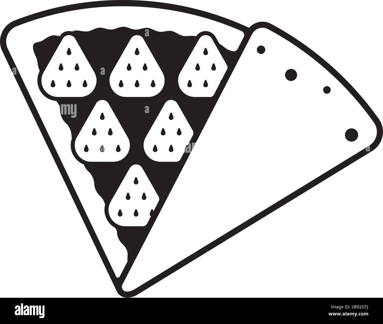 Strawberry ice cream chocolate sauce Stock Vector Images - Alamy