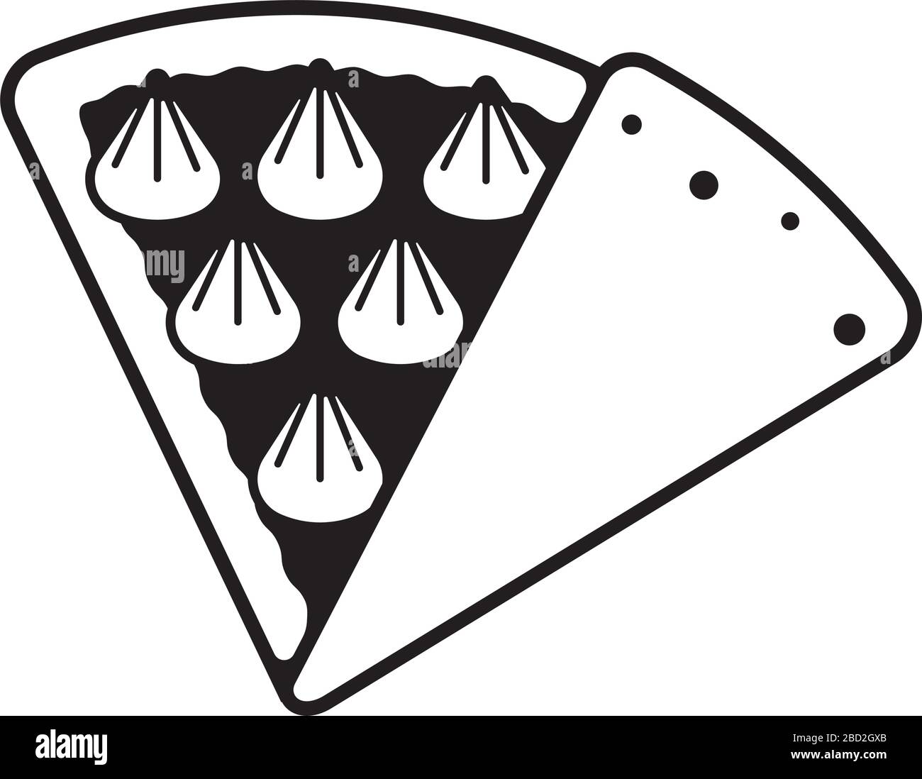 crepe vector illustration / chocolate & cream Stock Vector Image & Art ...