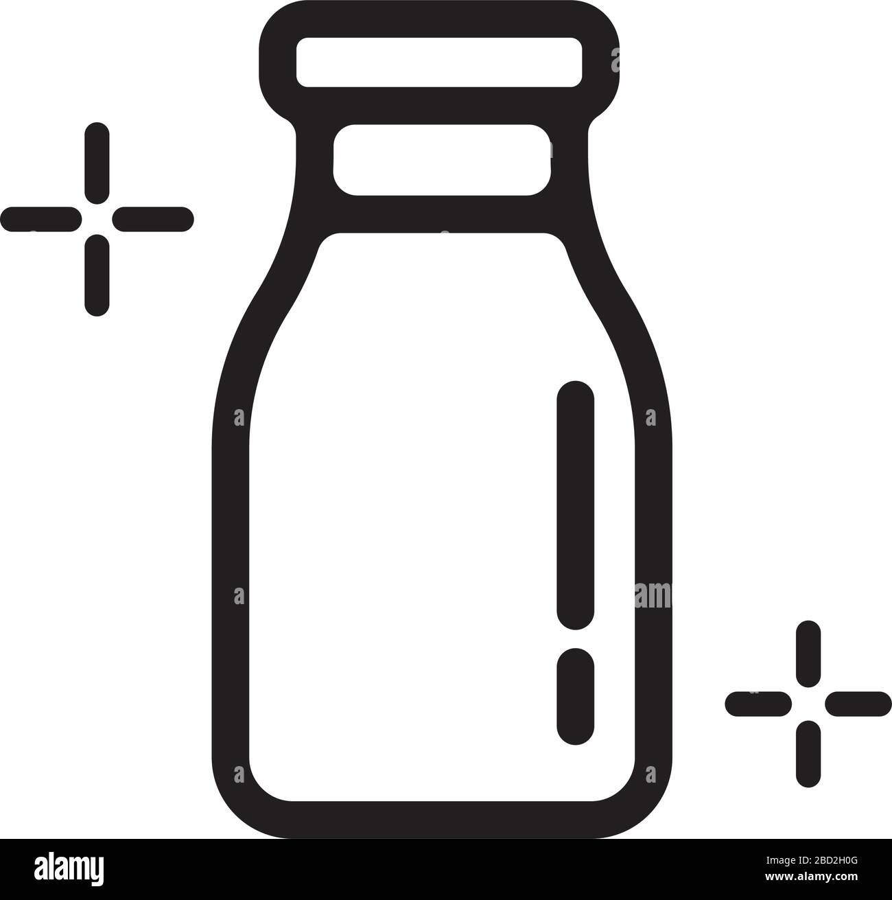 Milk bottle icon Stock Vector Image & Art - Alamy