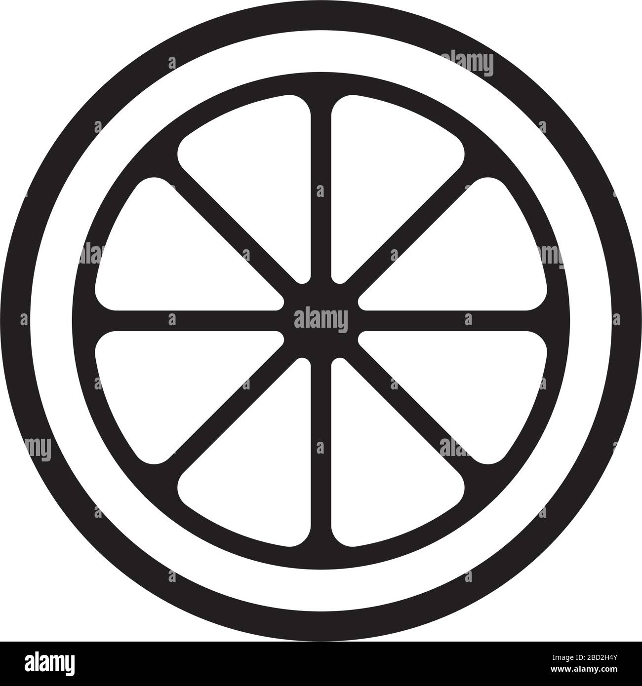 Isolated fruits fresh sliced Stock Vector Images - Alamy