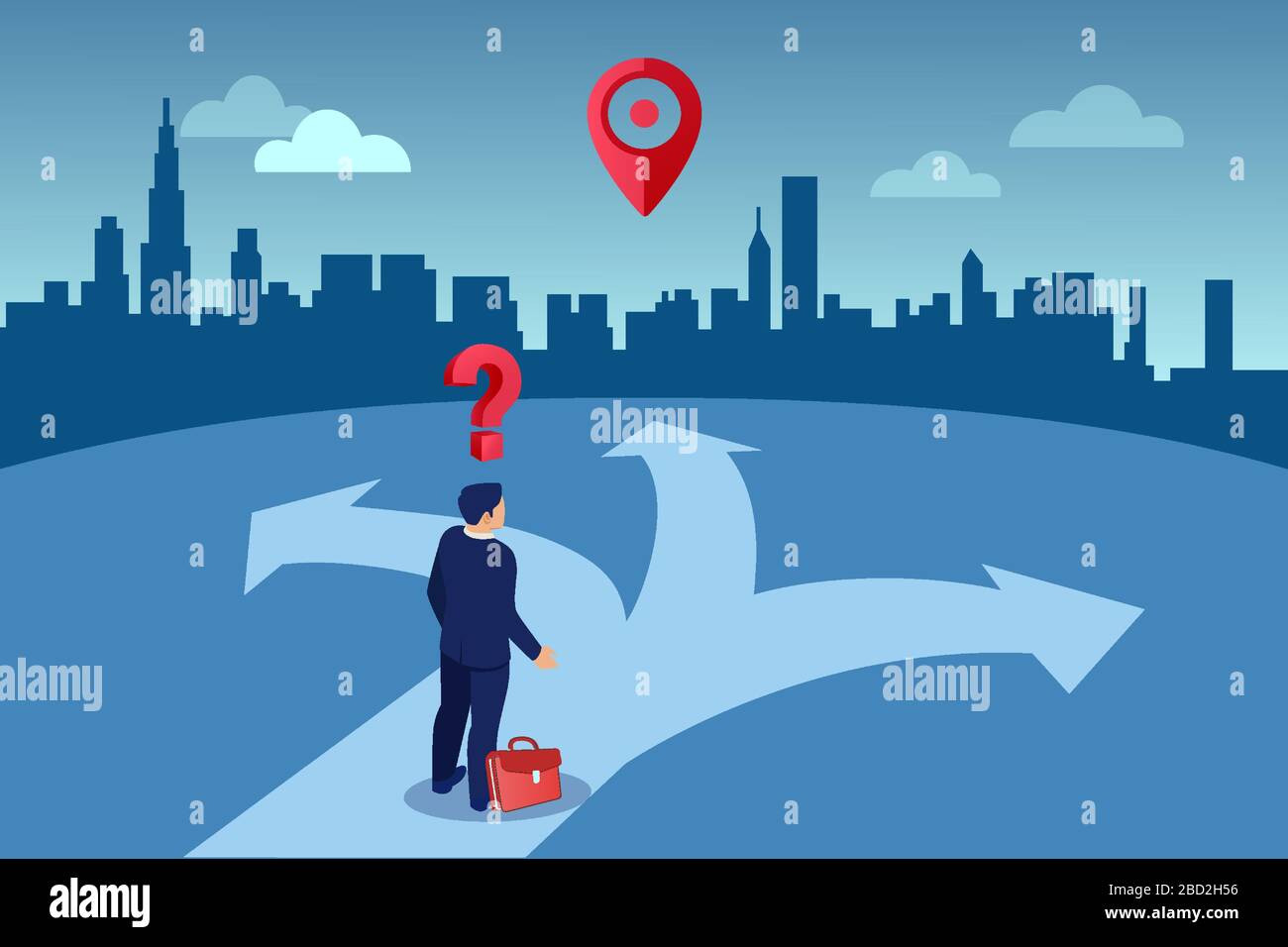 Future in doubt Stock Vector Images - Alamy