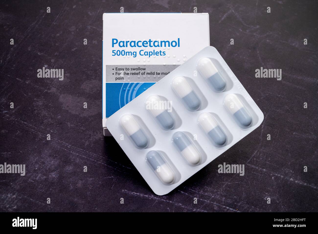 Box of generic Paracetamol tablets Stock Photo - Alamy