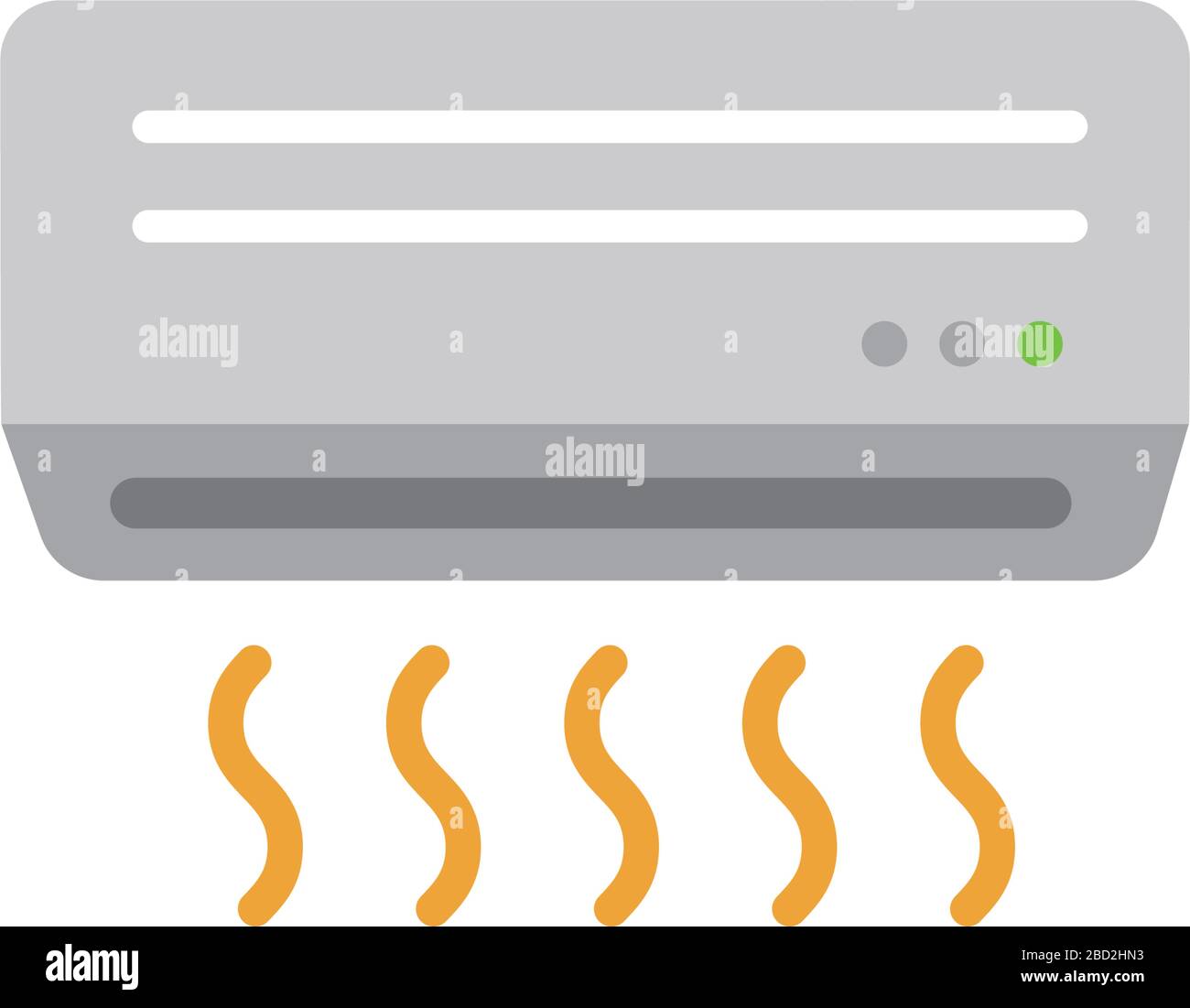 AC ( air conditioner) vector icon illustration/ out of order,not cool ...