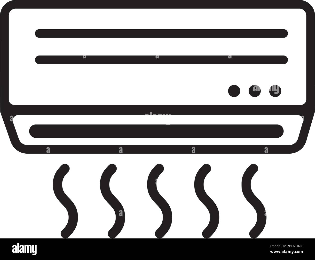 AC ( air conditioner) vector icon illustration Stock Vector Image & Art ...