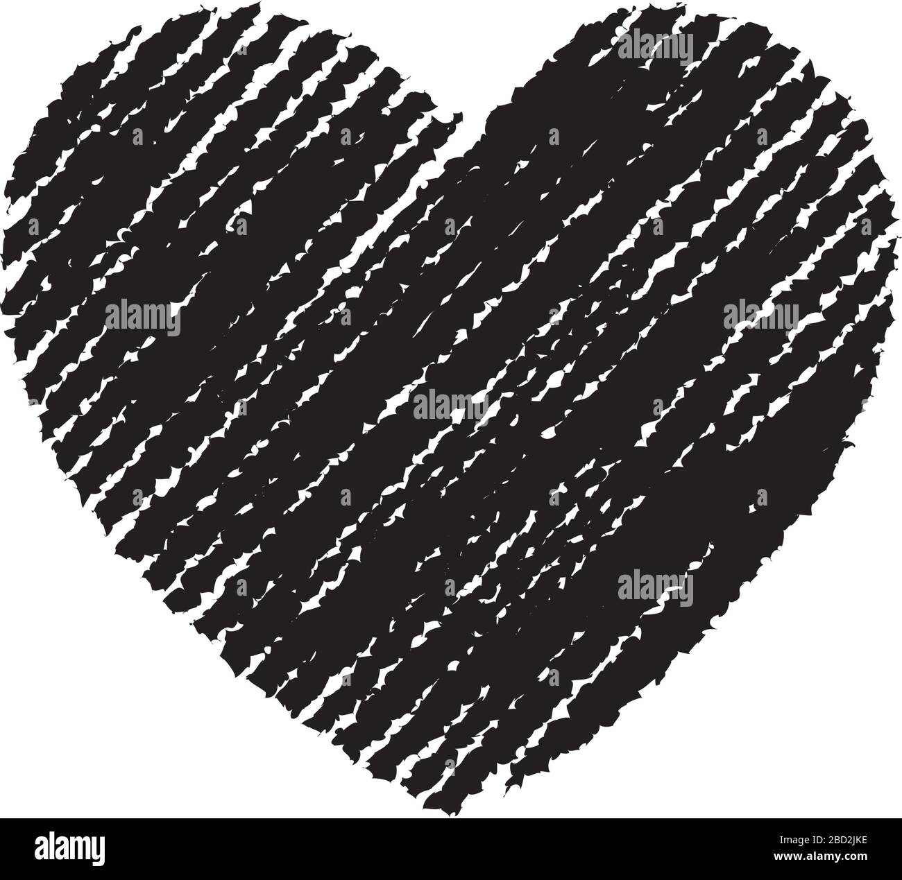 chalk drowing shape (heart Stock Vector Image & Art - Alamy