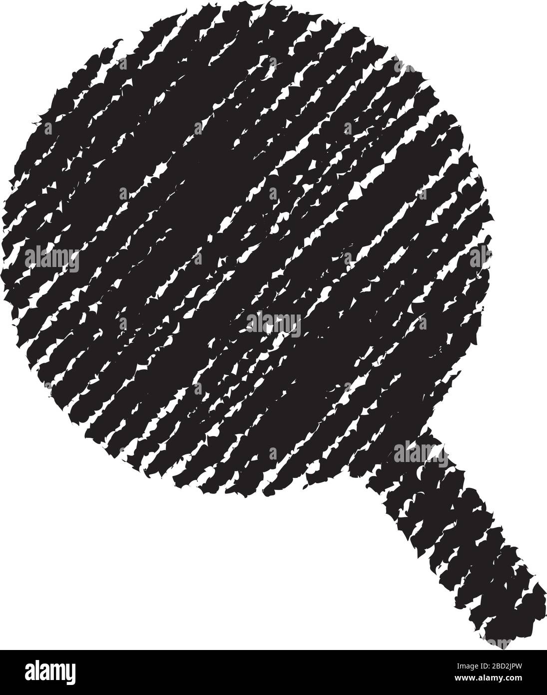 chalk drowing shape (magnifying glass / zoom Stock Vector Image & Art ...