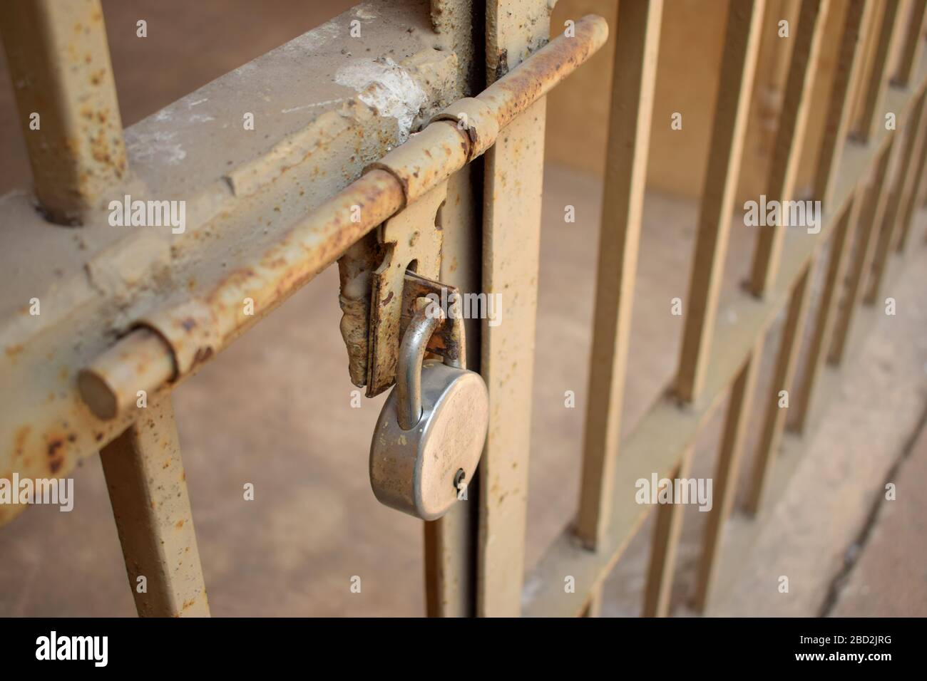 Steel prison door hi-res stock photography and images - Alamy