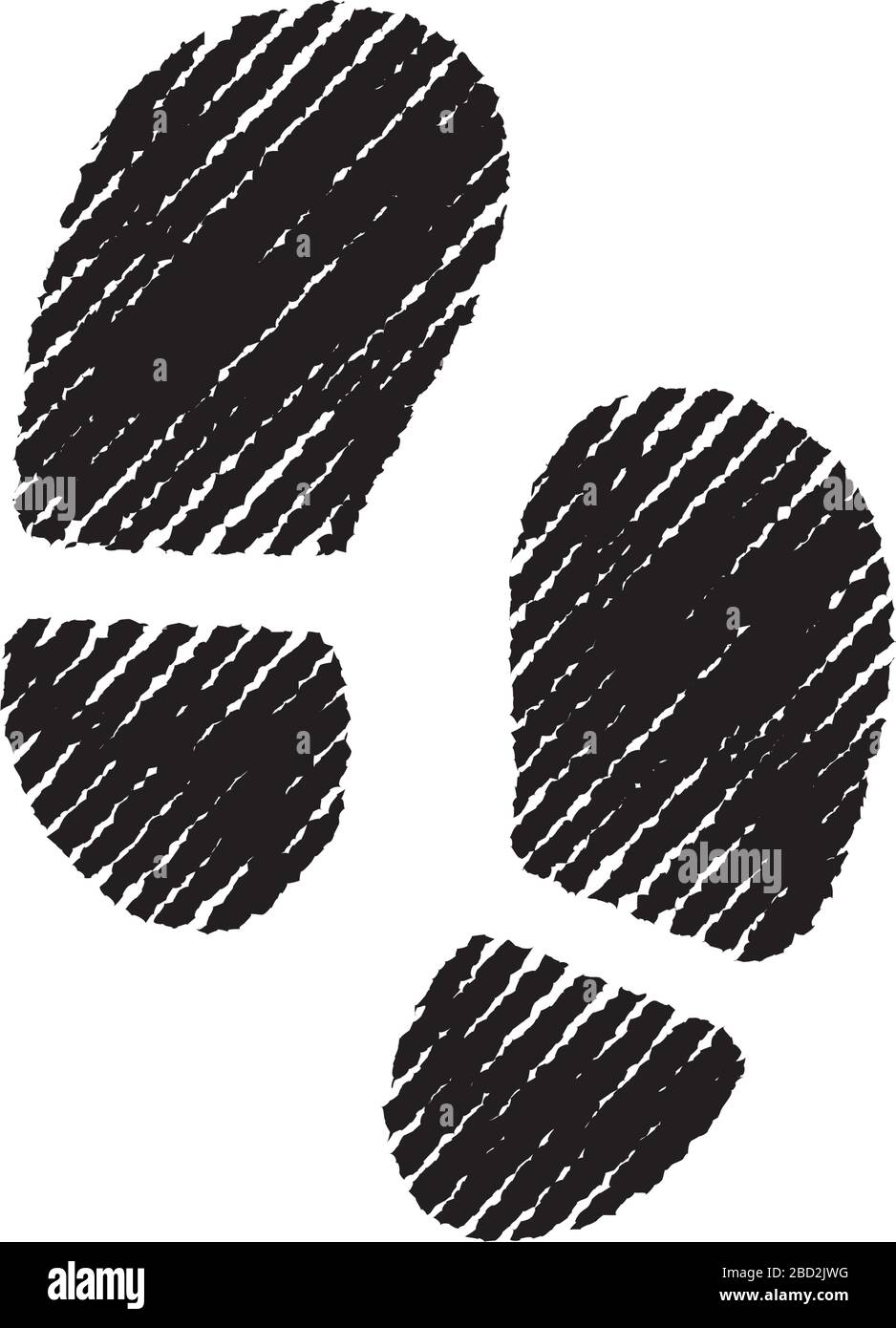 chalk drawing icon (footsteps Stock Vector Image & Art - Alamy