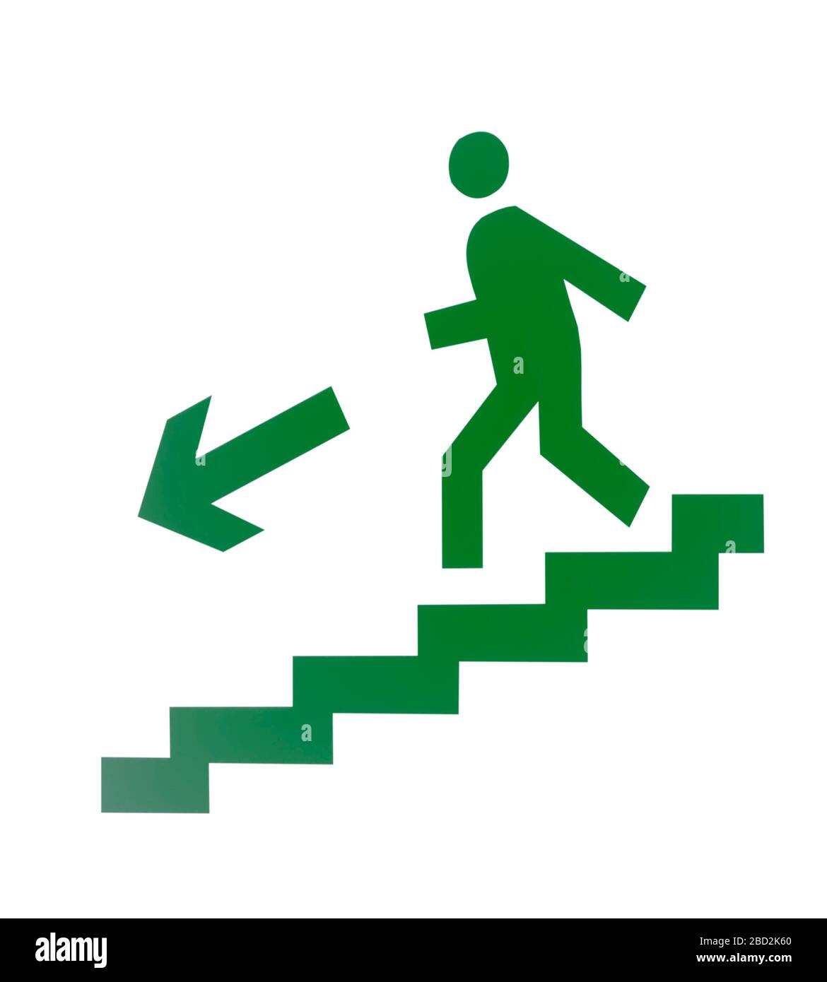 Signal indicating the movement of people on the stairs Stock Photo - Alamy