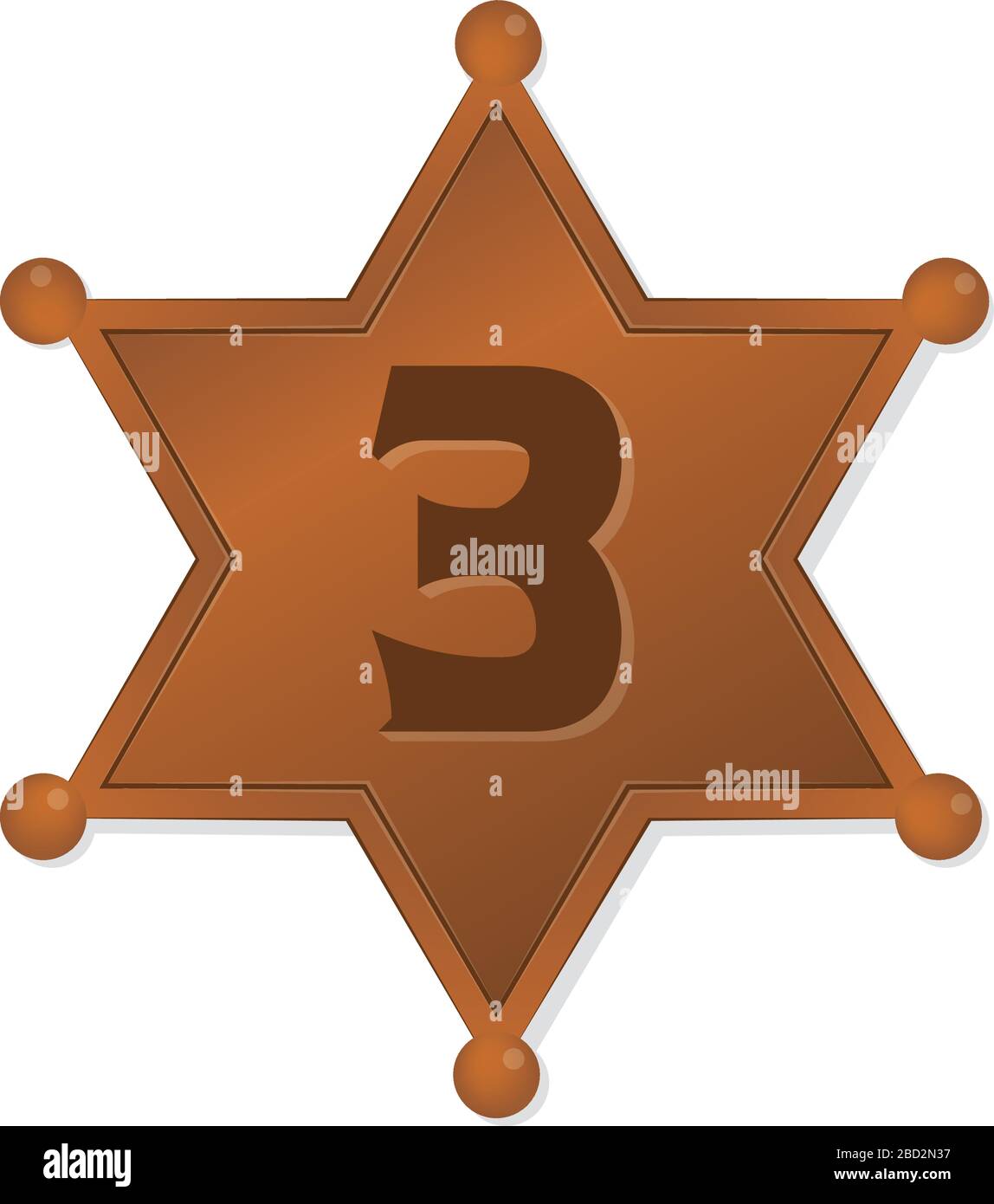ranking medal icon / bronze ( sheriff badge Stock Vector Image & Art ...