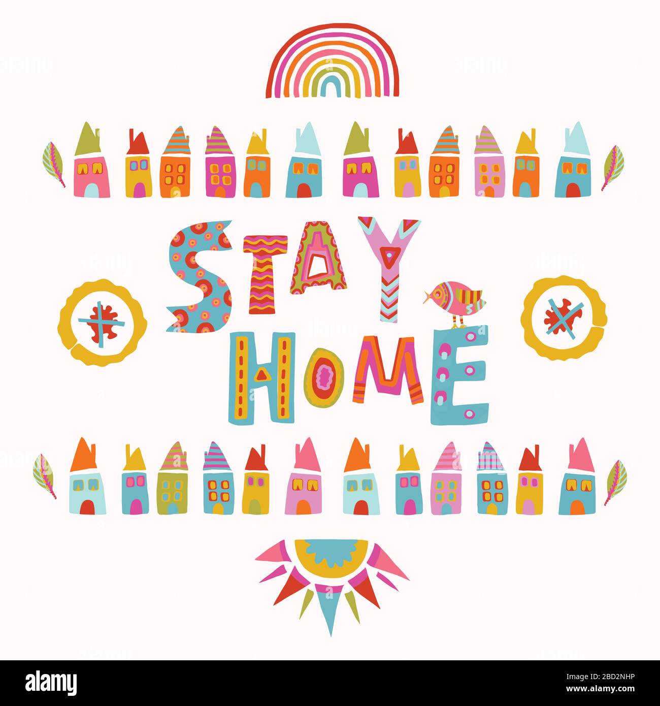 Stay home coronavirus motivational poster. Social media fight covid 19 ...