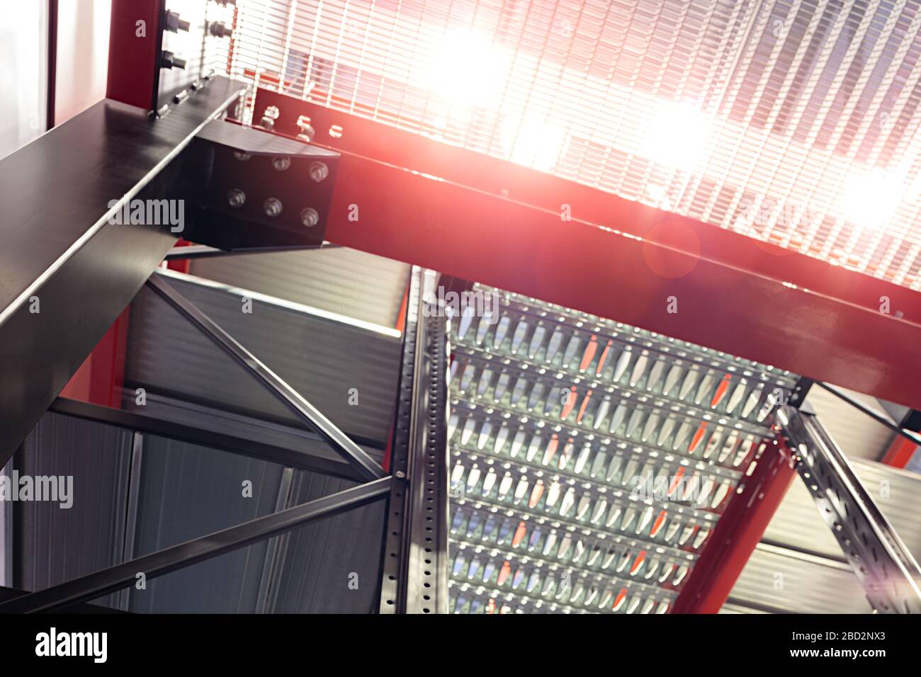 Interior of the new and modern warehouse space Stock Photo - Alamy