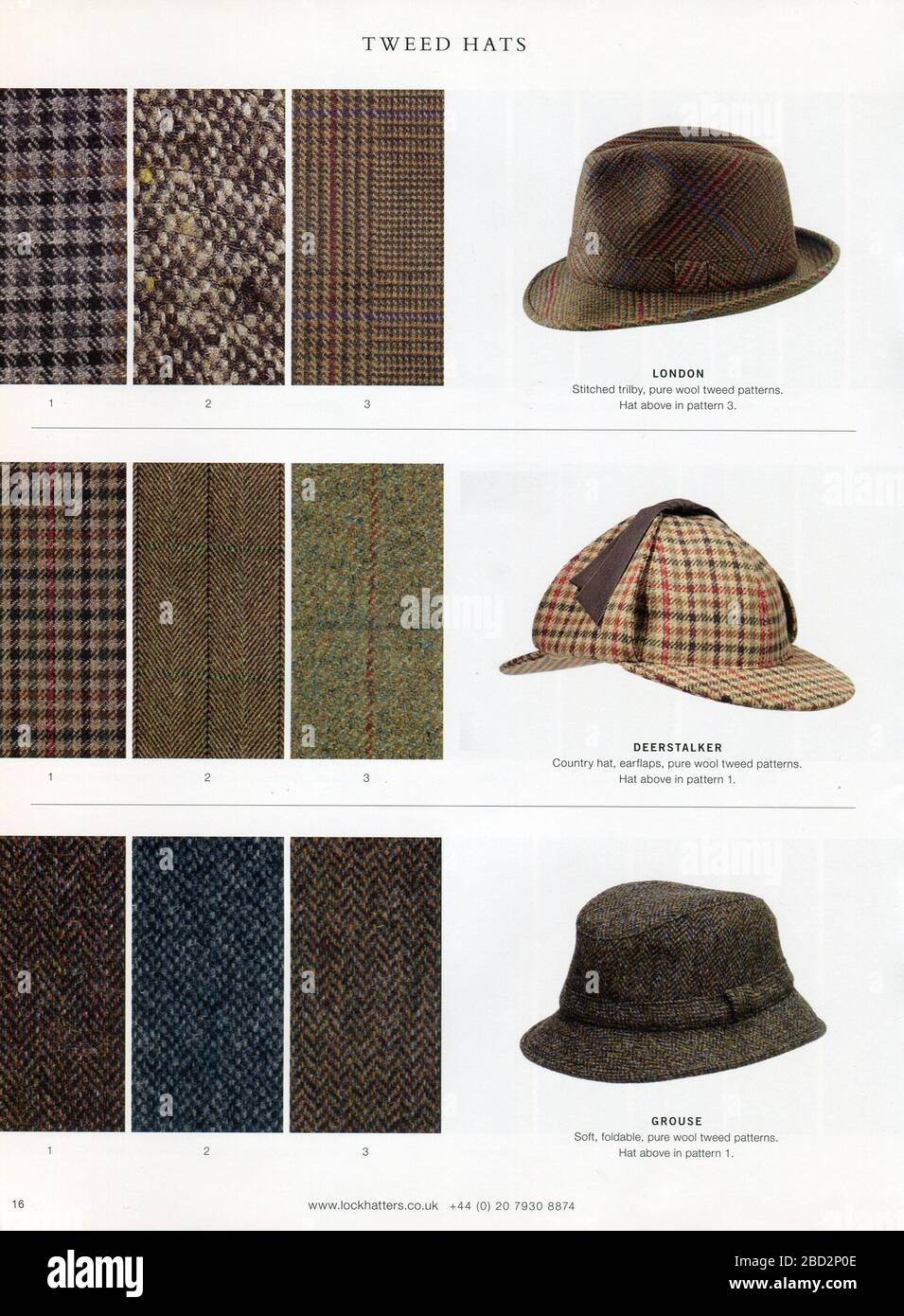 Catalog Hats J. Lock & Co., first published in UK Stock Photo - Alamy