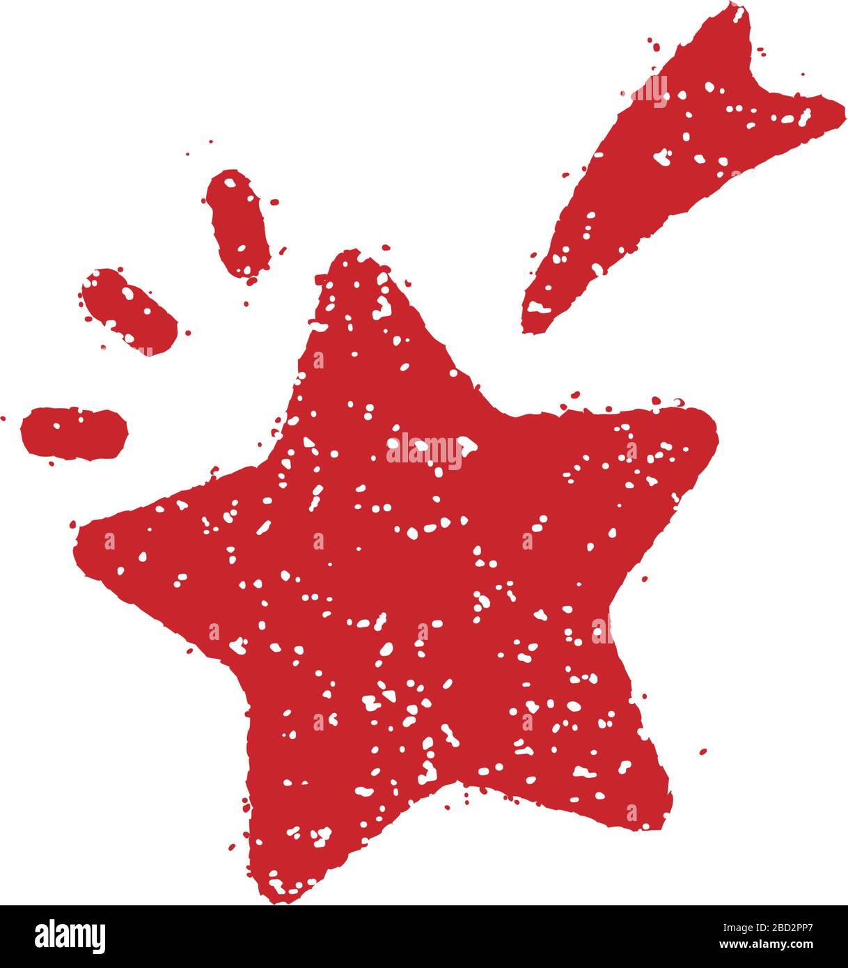 rubber stamp icon (for teachers using at school) / shooting star Stock ...