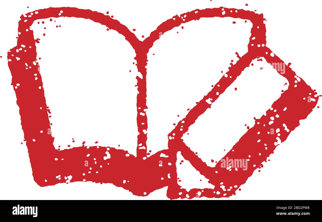 Rubber Stamp Icon For Teachers Using At School Notebook And Pencil