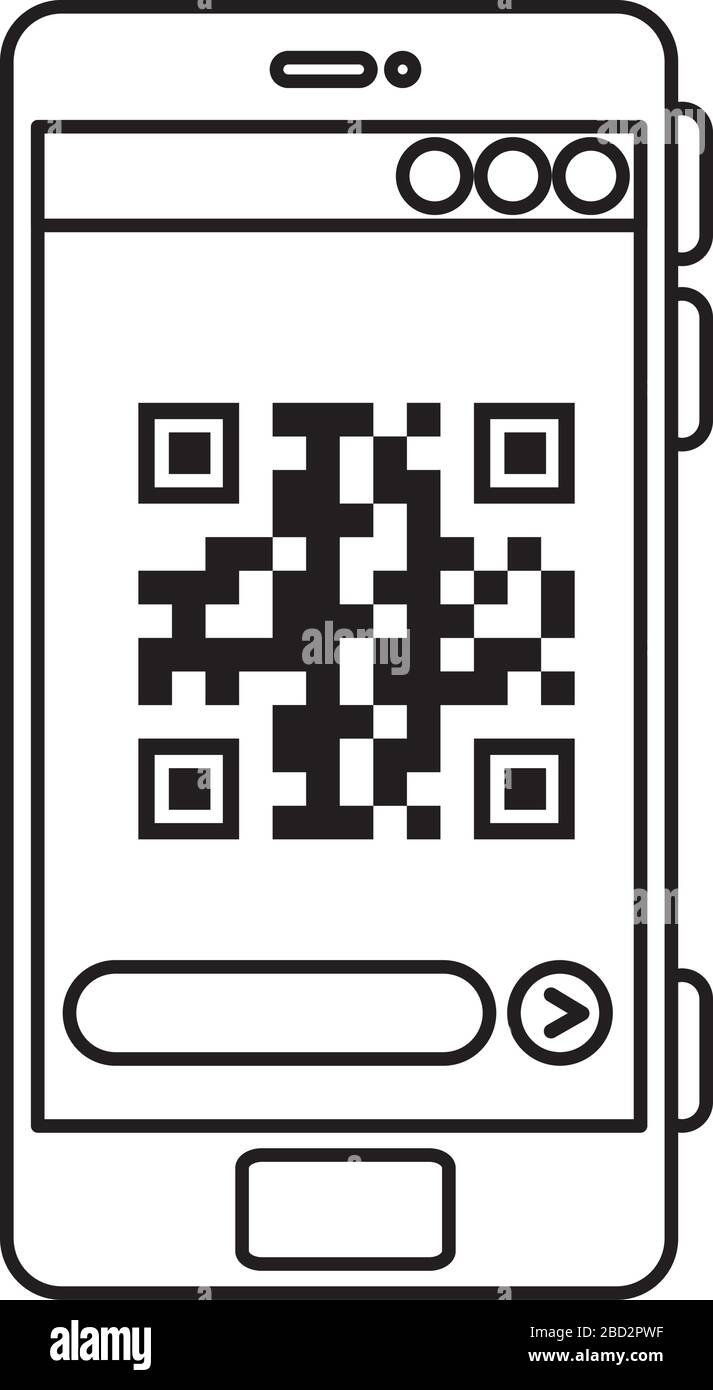 qr code inside smartphone vector design Stock Vector Image & Art - Alamy