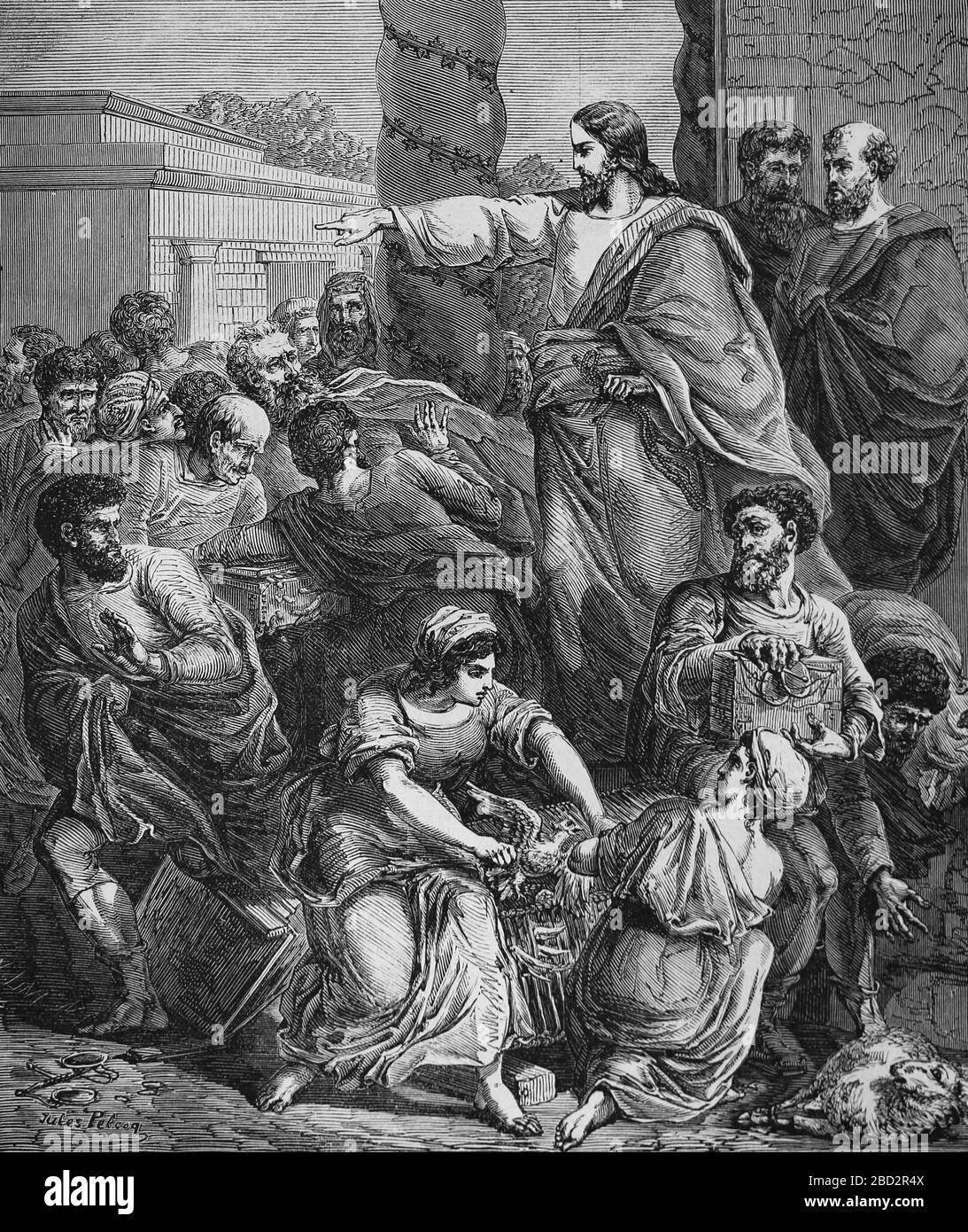 Jesus cleansing the temple hi-res stock photography and images - Alamy