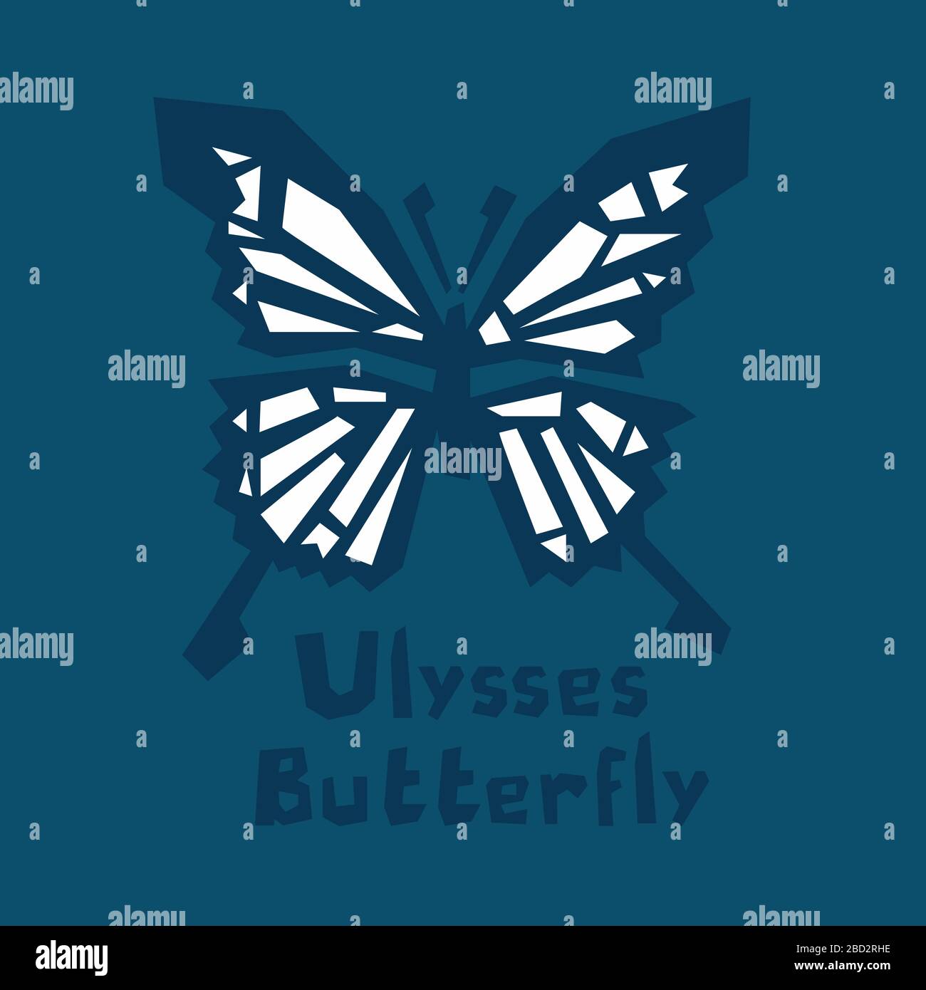 Ulysses butterfly. Papilio Ulysses. Blue Mountain Butterfly or Blue ...