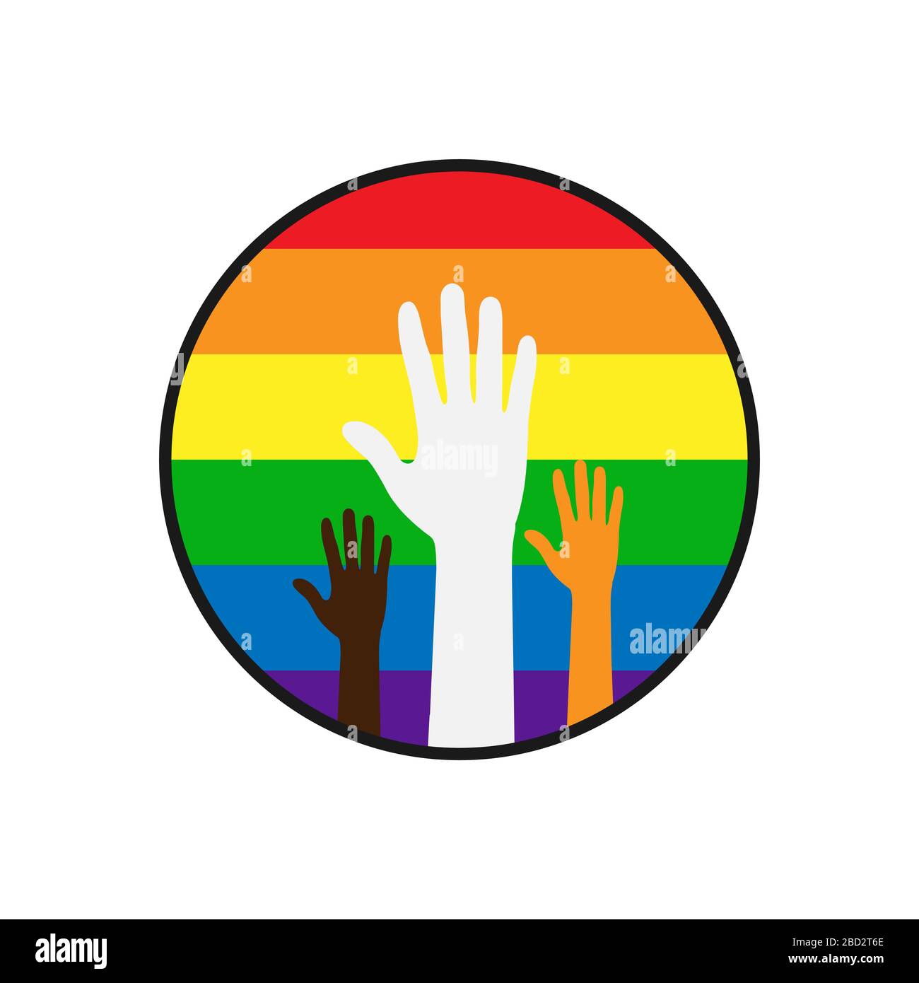 Modern lgbt protest movement Stock Vector Images - Alamy