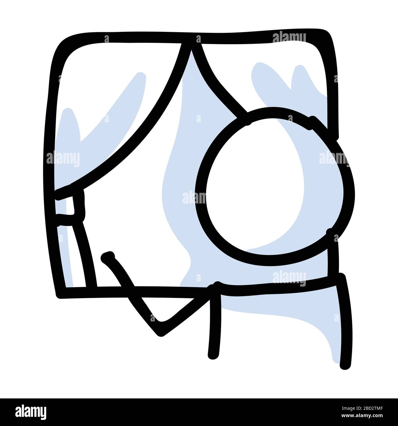 Illustration stick figure man thinking hi-res stock photography and ...