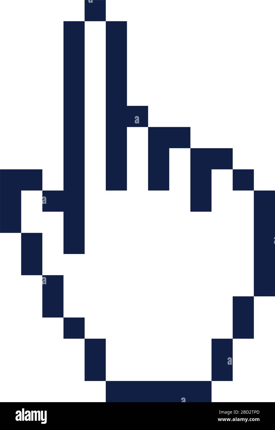 Isolated cursor hand vector design Stock Vector Image & Art - Alamy