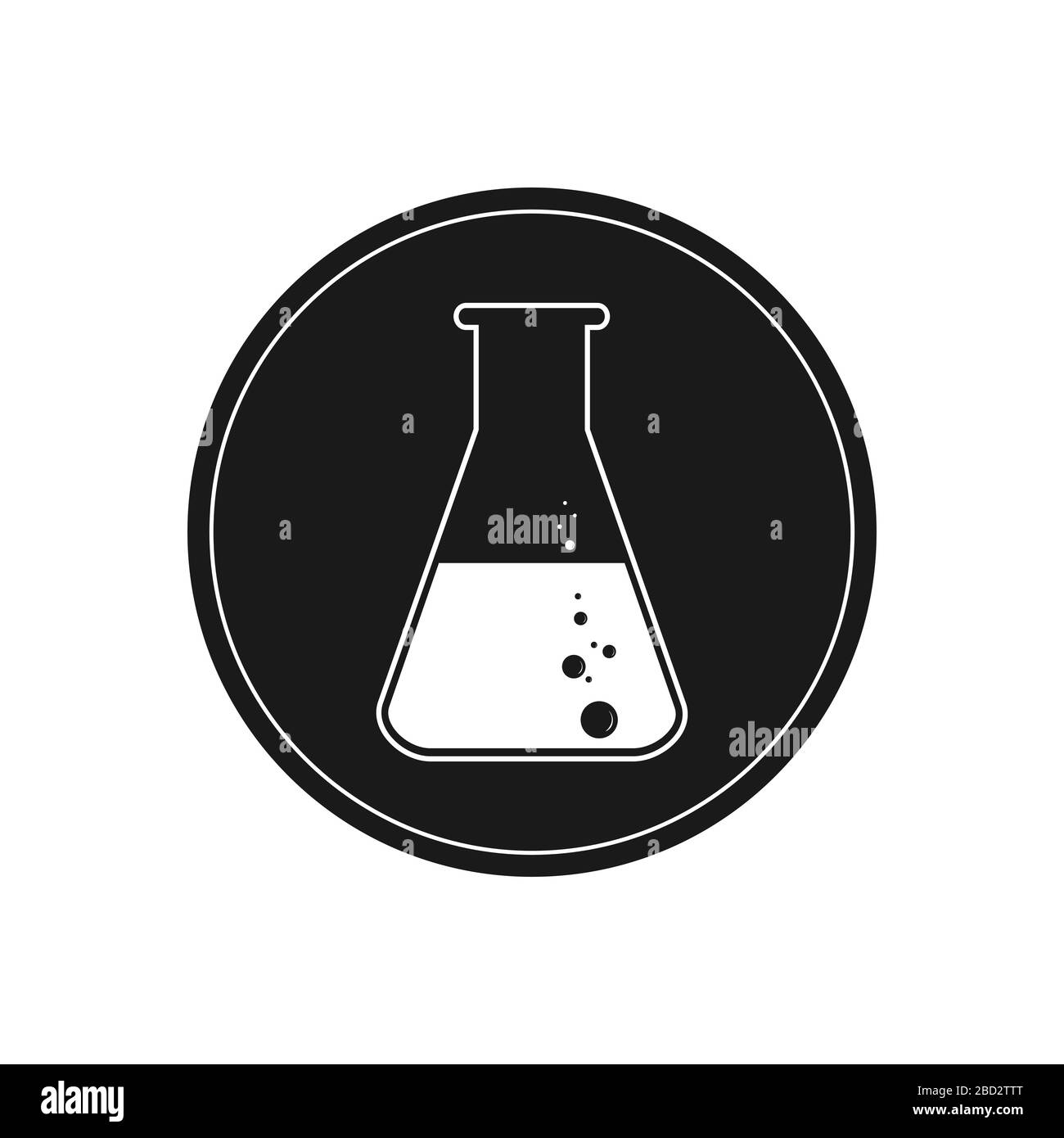 Vector icon. Test tube with liquid. Vector stock illustration. Simple ...