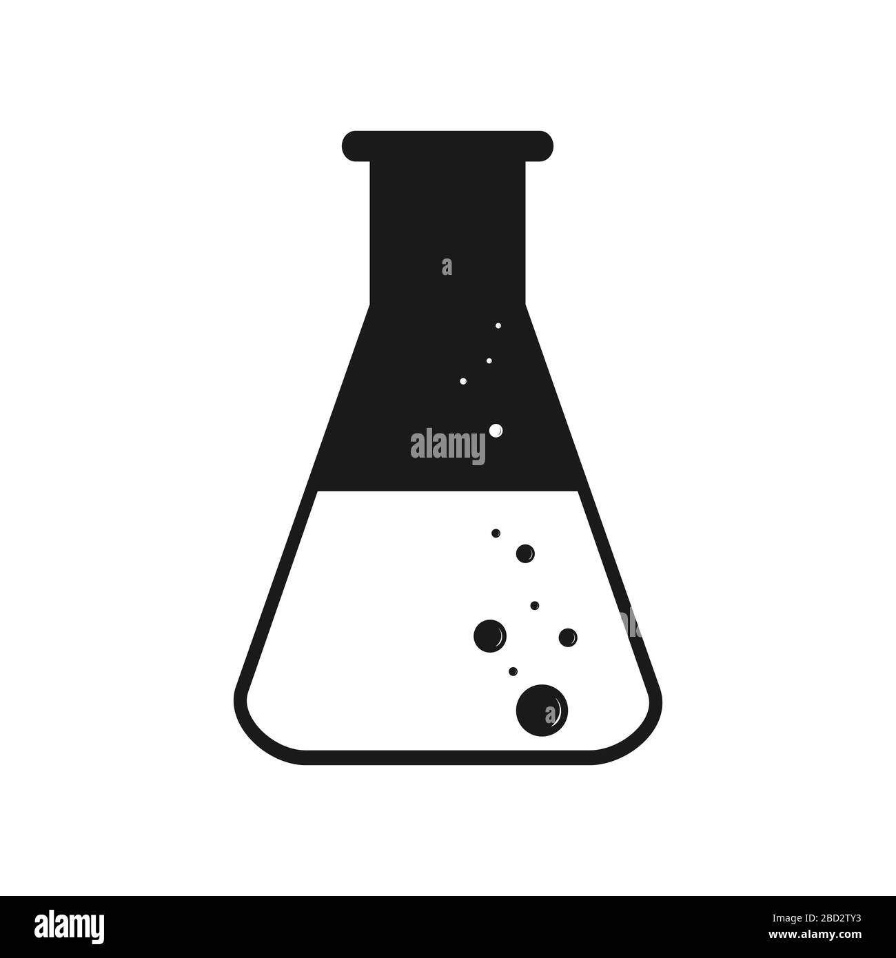 Vector icon. Test tube with liquid. Vector stock illustration. Simple ...