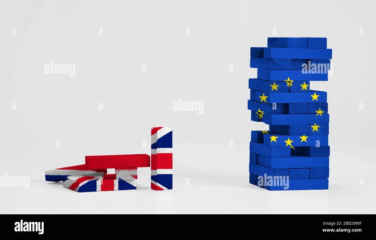 Concept of brexit exit map hi-res stock photography and images - Alamy