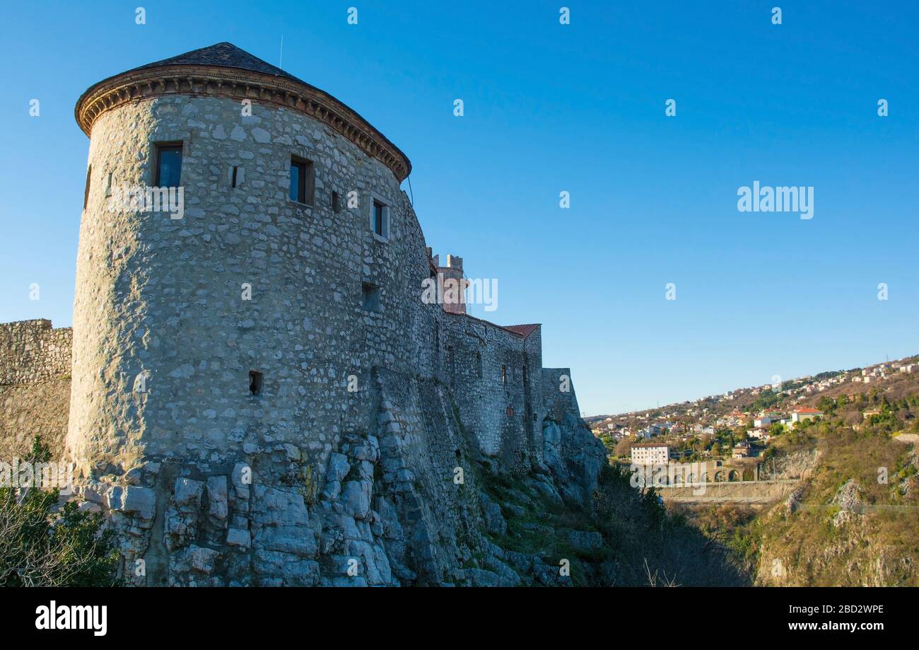 Trsat Castle in Trsat in the coastal city of Rijeka in Primorje-Gorski ...