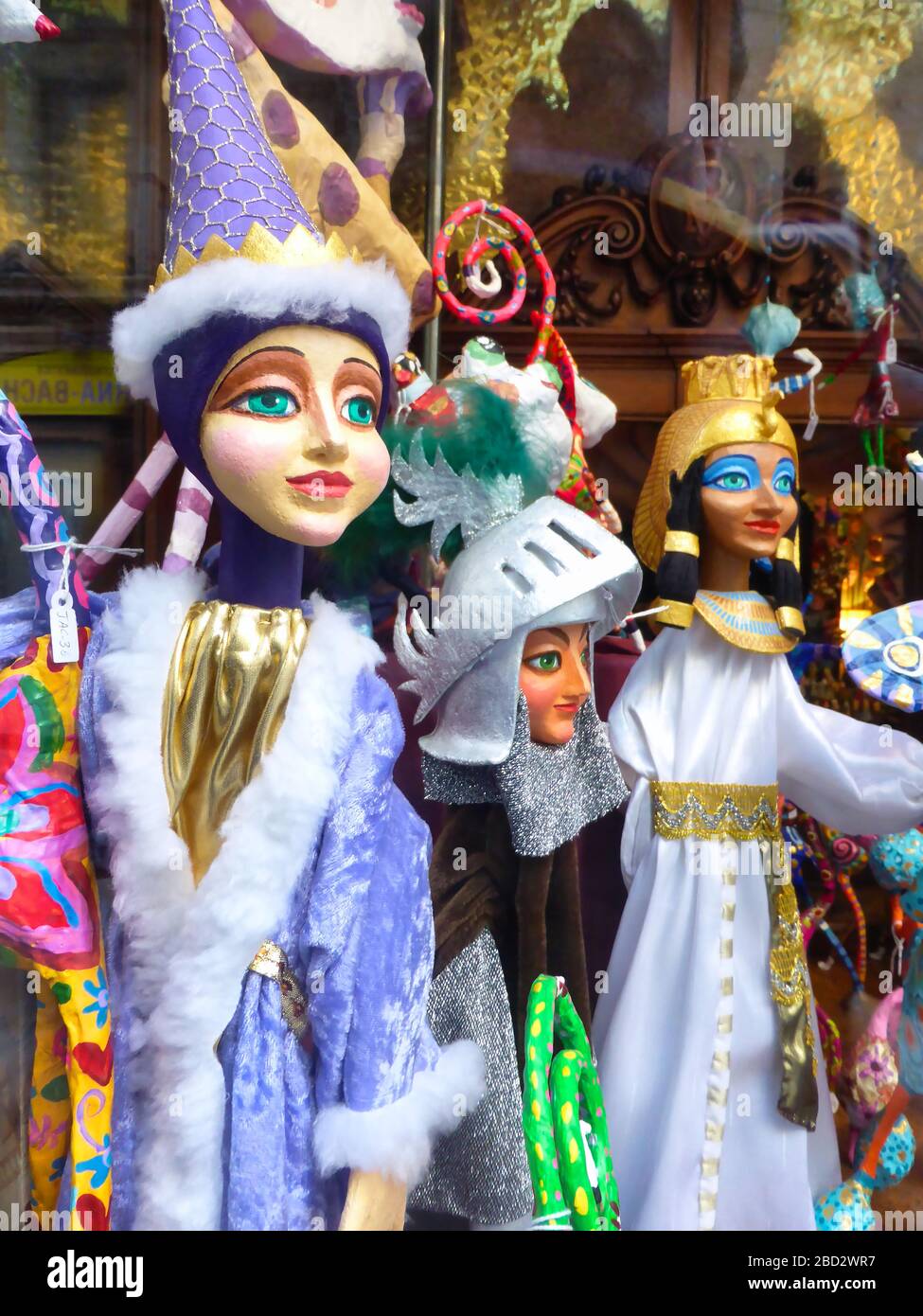 Beautiful and colorful puppets that are fun toys Stock Photo - Alamy